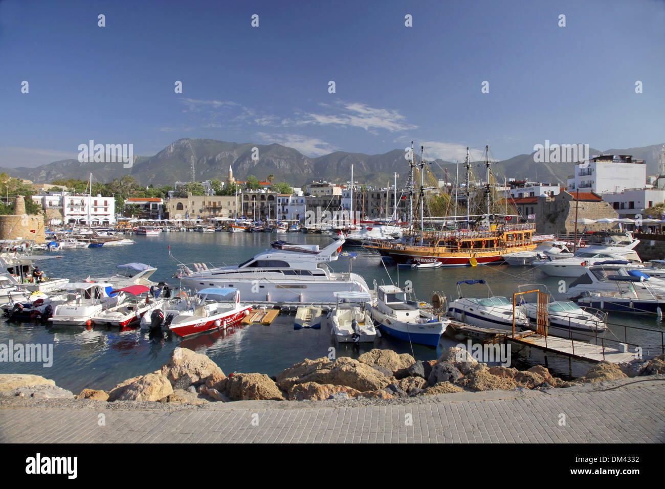BOATS IN HARBOUR KYRENIA NORTHERN CYPRUS 25 May 2013 Stock Photo - Alamy