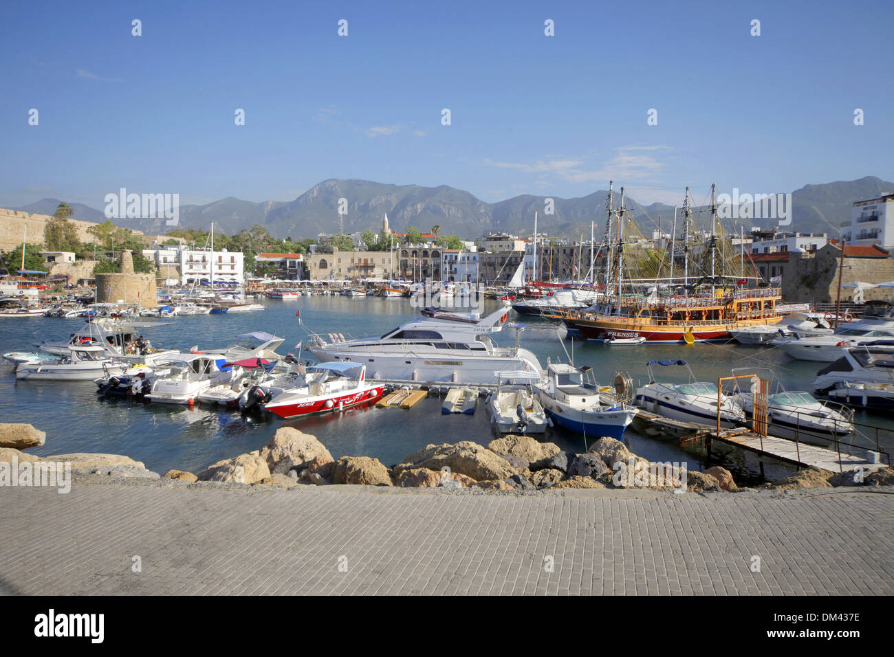 BOATS IN HARBOUR KYRENIA NORTHERN CYPRUS 25 May 2013 Stock Photo - Alamy