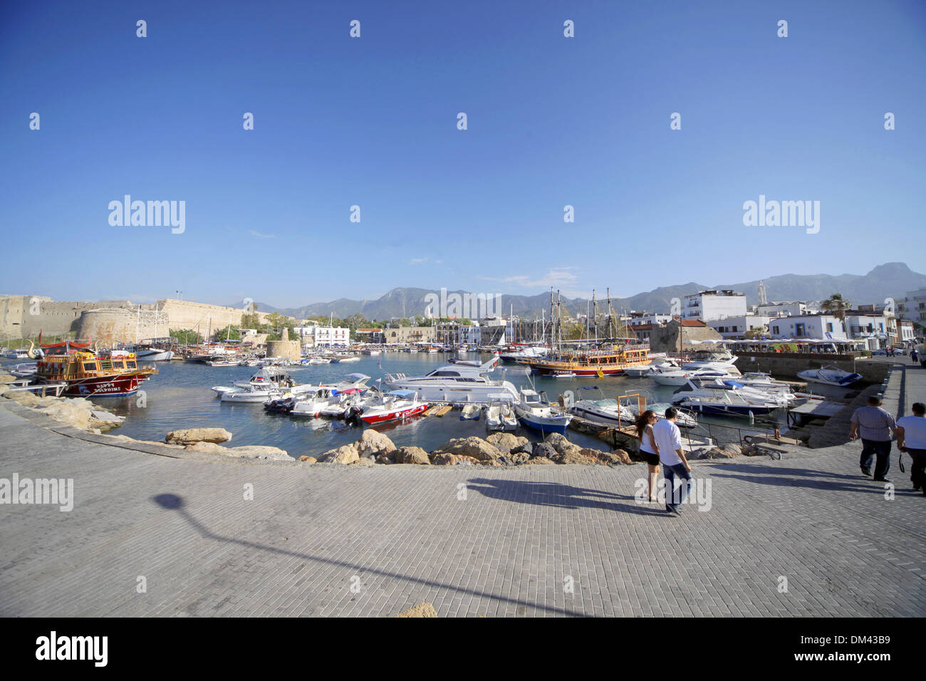BOATS IN HARBOUR KYRENIA NORTHERN CYPRUS 25 May 2013 Stock Photo - Alamy