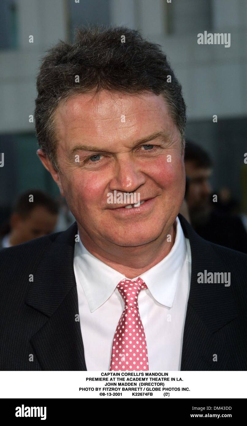 Aug. 13, 2001 - CAPTAIN CORELLI'S MANDOLIN.PREMIERE AT THE ACADEMY ...