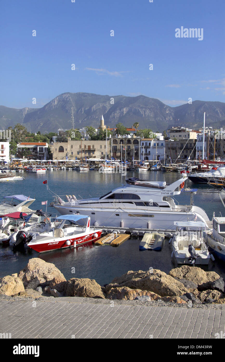 BOATS IN HARBOUR KYRENIA NORTHERN CYPRUS 25 May 2013 Stock Photo - Alamy