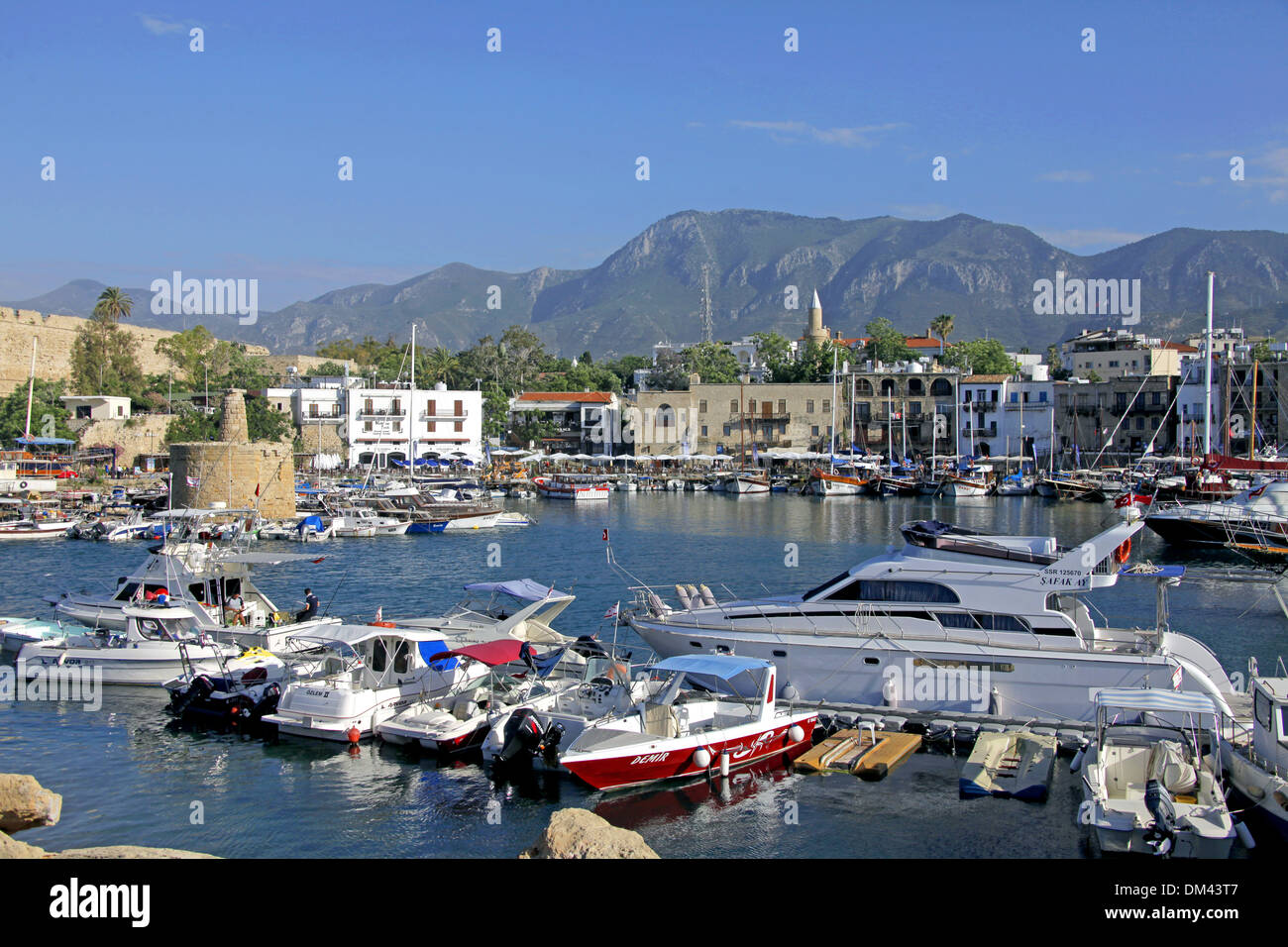 BOATS IN HARBOUR KYRENIA NORTHERN CYPRUS 25 May 2013 Stock Photo - Alamy