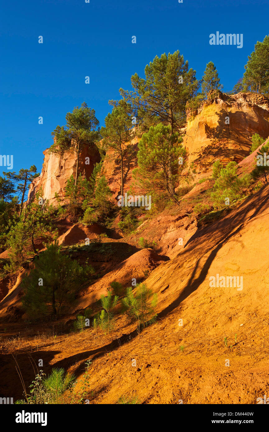 France, Europe, Provence, South of France, Roussillon, ochre, rock ...