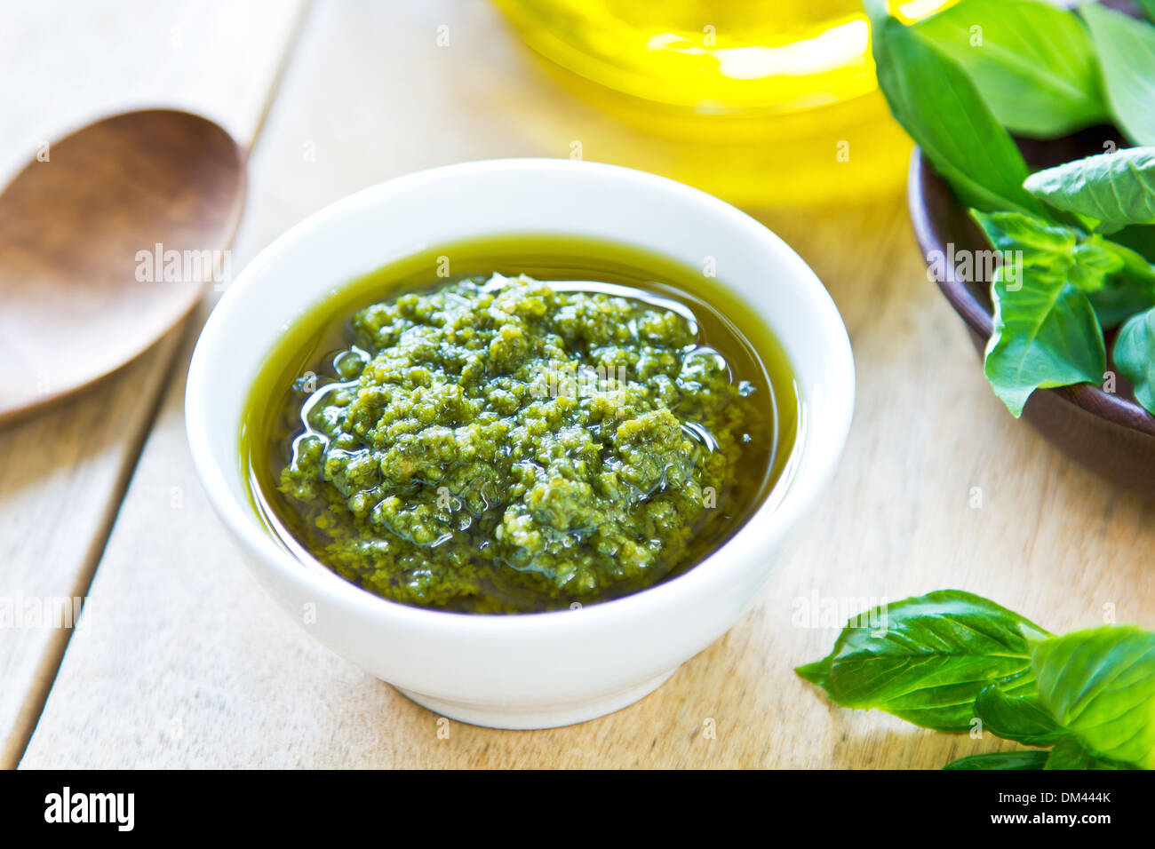 Basil parmesan cheese pine hi-res stock photography and images - Alamy