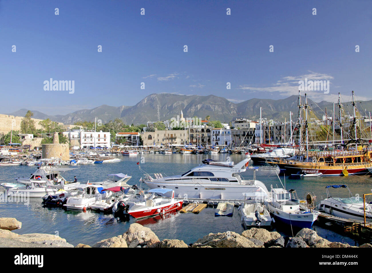 BOATS IN HARBOUR KYRENIA NORTHERN CYPRUS 25 May 2013 Stock Photo - Alamy
