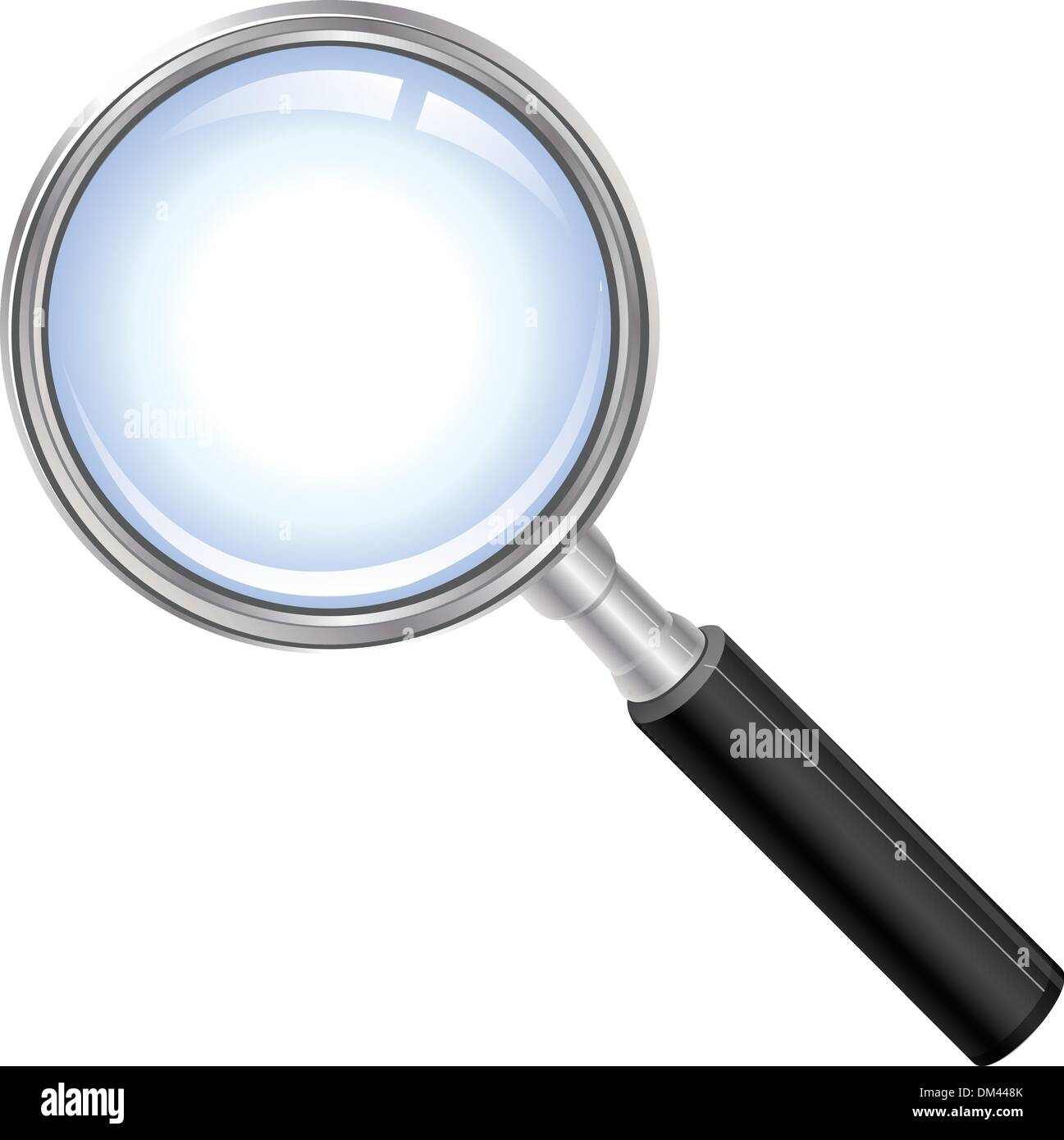 Magnifying glass and computer Cut Out Stock Images & Pictures - Alamy
