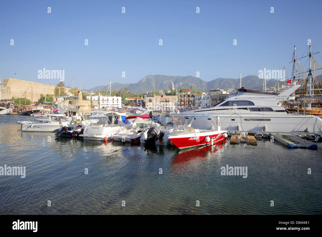 BOATS IN HARBOUR KYRENIA NORTHERN CYPRUS 25 May 2013 Stock Photo - Alamy