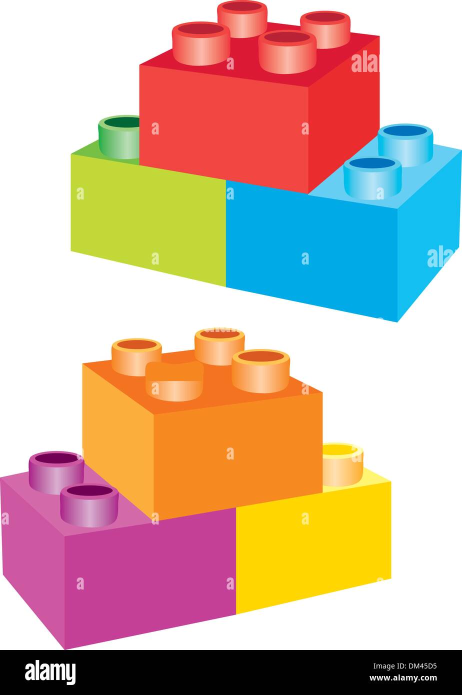 Blocks 3d Stock Vector Images - Alamy