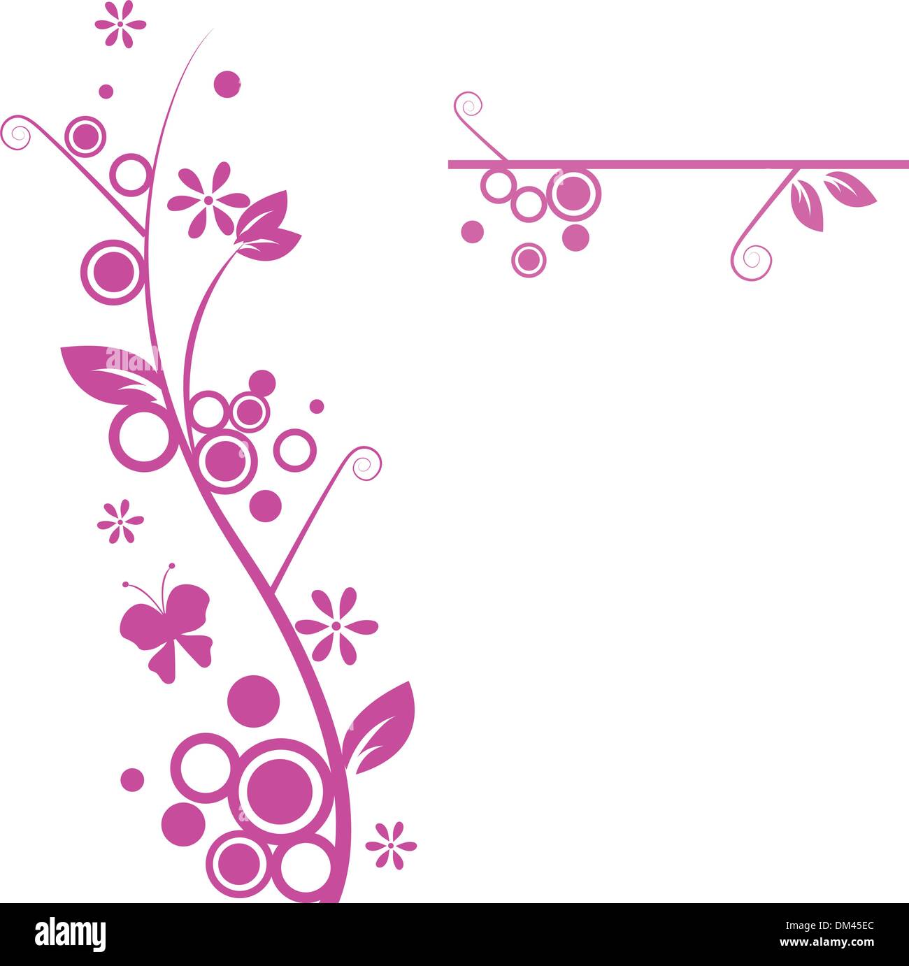 Floral art templates Cut Out Stock Images & Pictures - Alamy