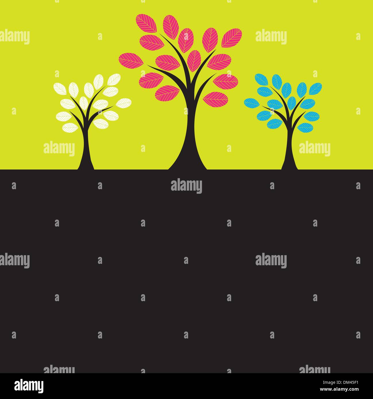 Colorful tree. Vector illustration Stock Vector Image & Art - Alamy