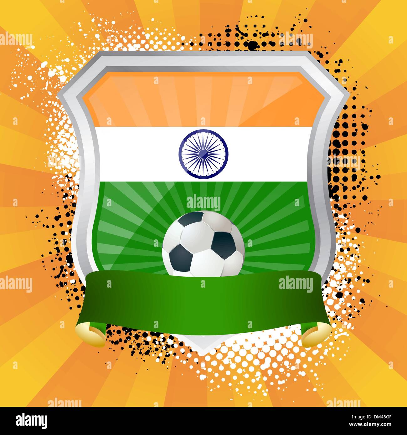 India flag isolated on Stock Vector Images - Alamy