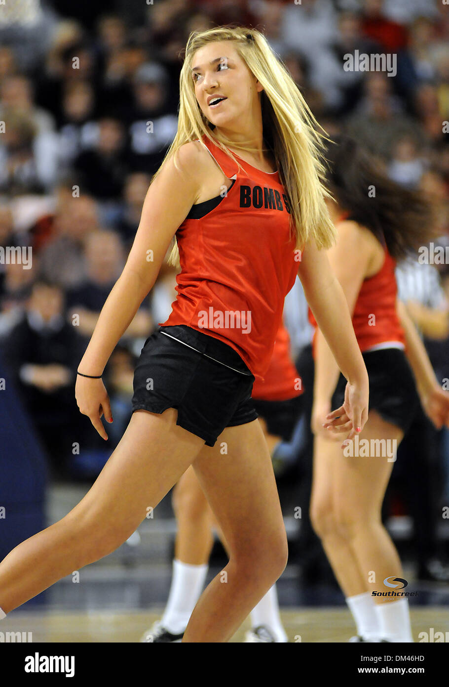 Gonzaga dance team the ''Boom Squad'' does a dance number during a NCAA ...