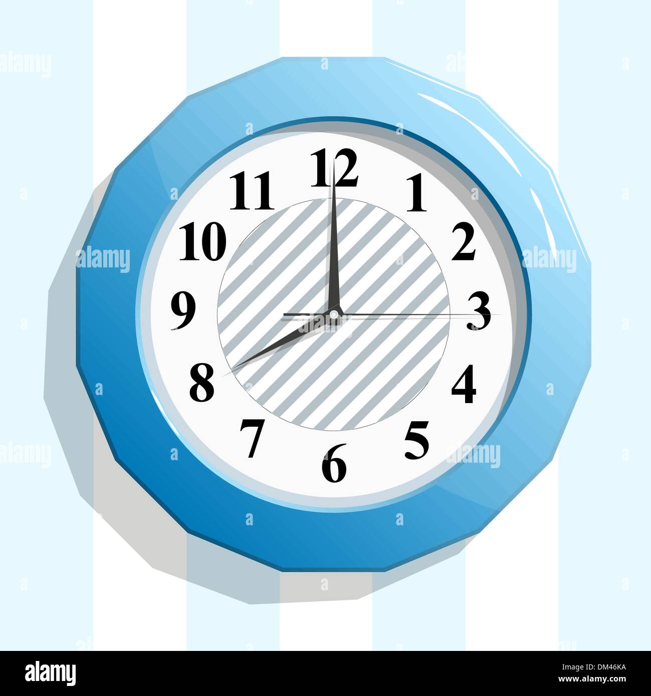 Abstract glossy clock icon vector illustration Stock Vector Image & Art ...