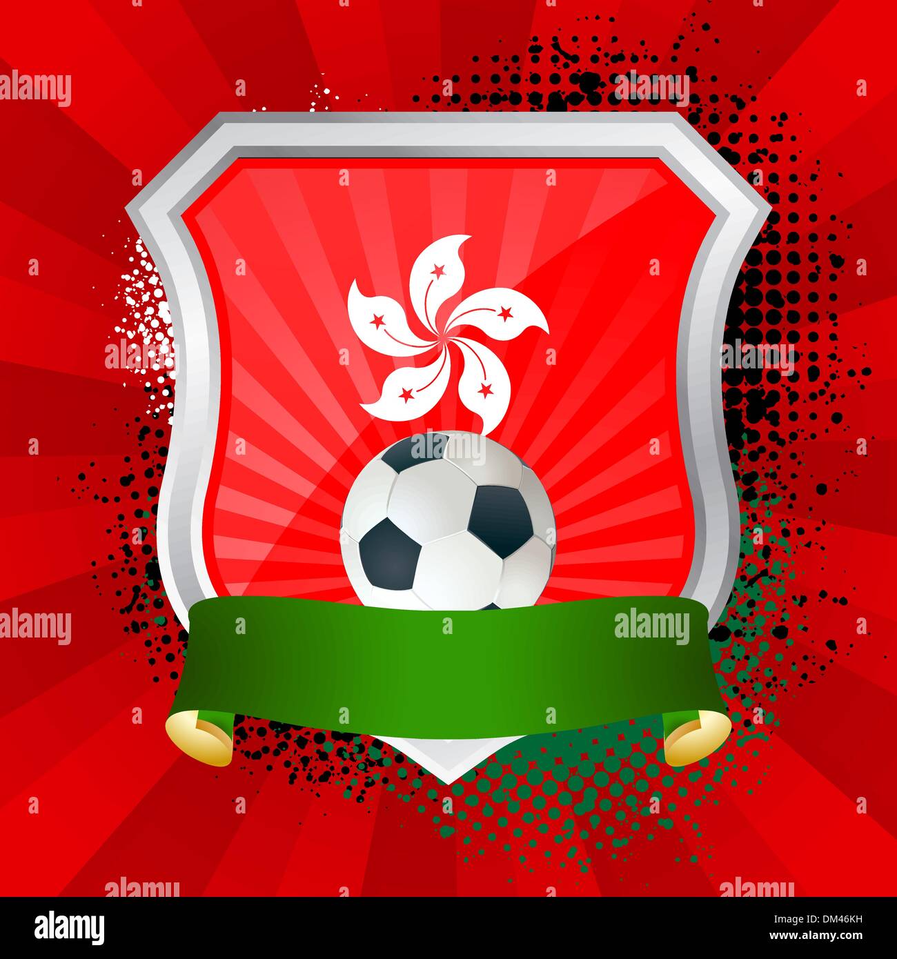 Shield with flag of Hong kong Stock Vector Image & Art - Alamy