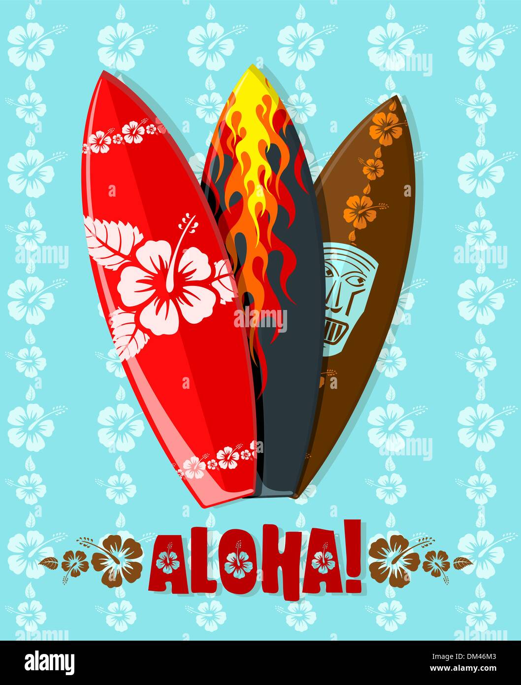 Vector illustration of modern surf boards Stock Vector Image & Art - Alamy