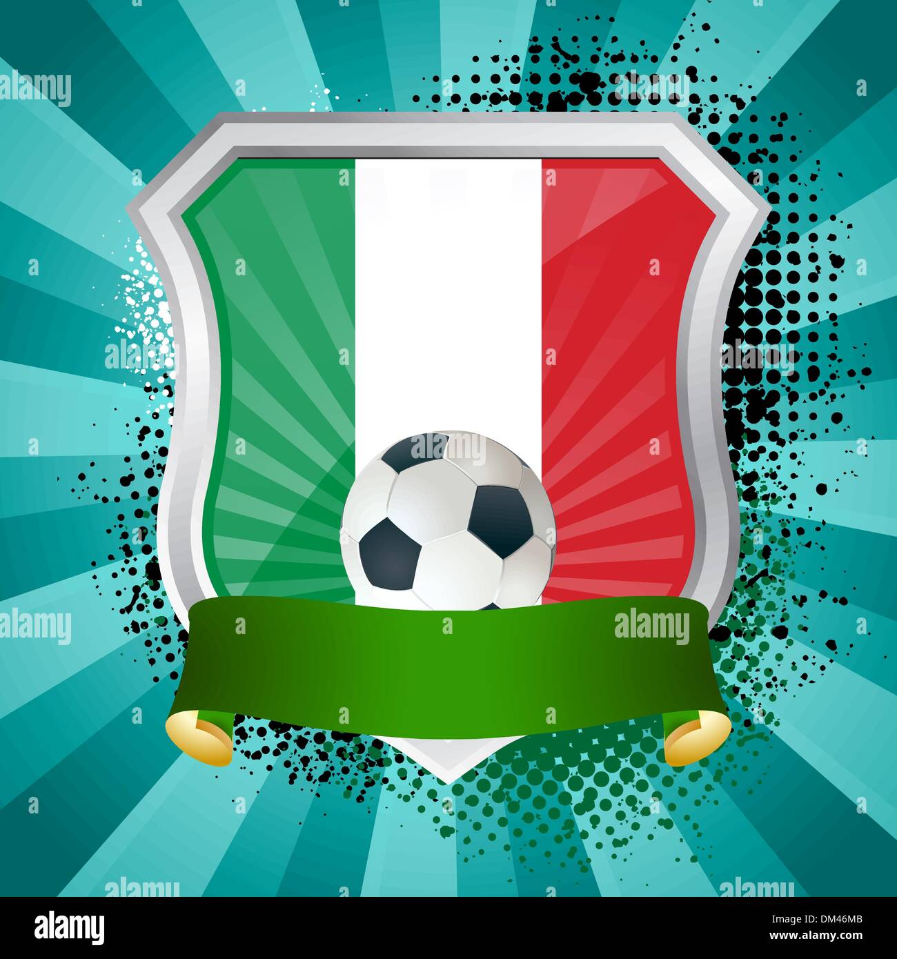 Shield with flag of Italy Stock Vector Image & Art - Alamy