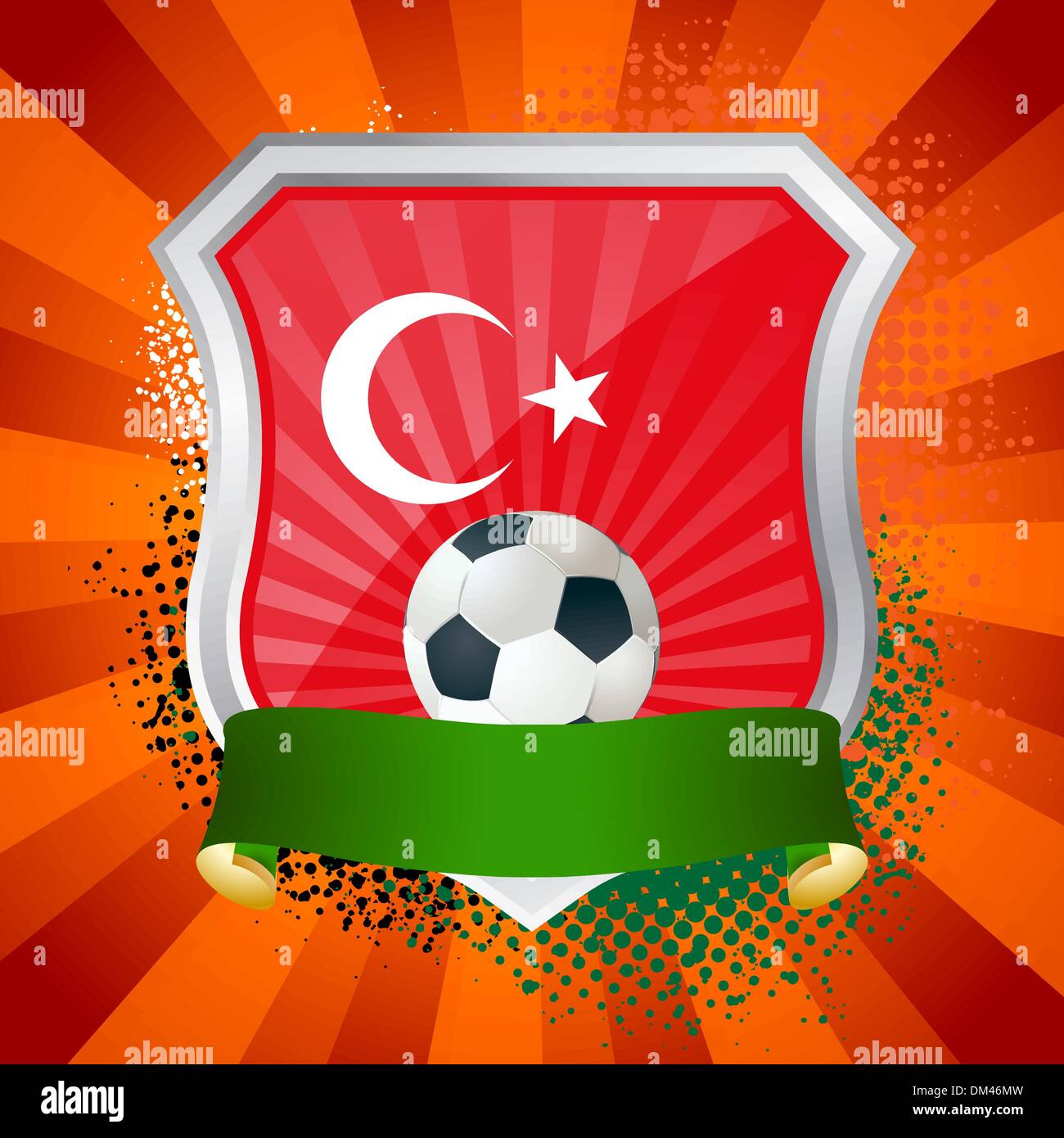 Shield with flag of Turkey Stock Vector Image & Art - Alamy