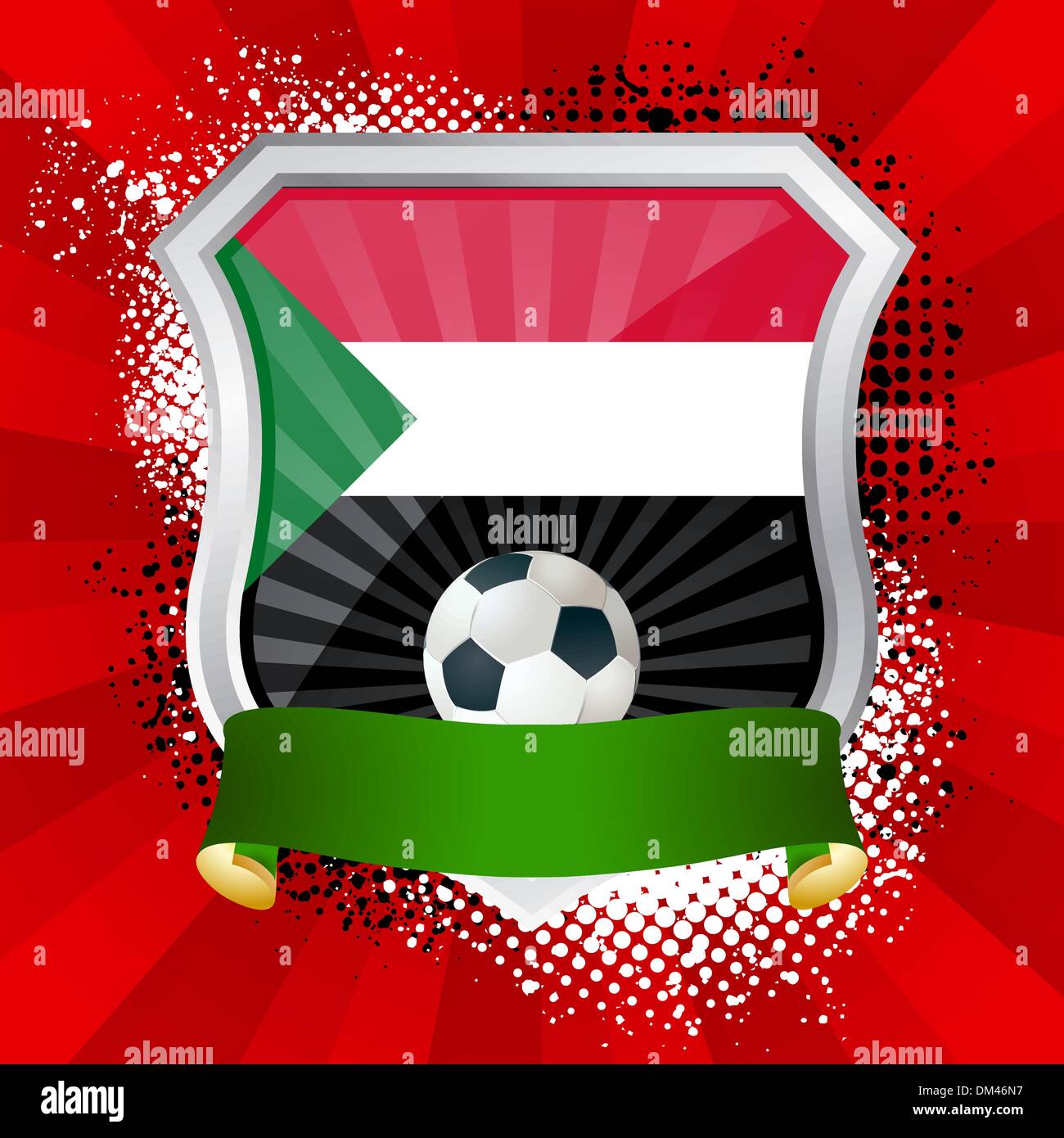 Sudan national flag on Stock Vector Images - Alamy