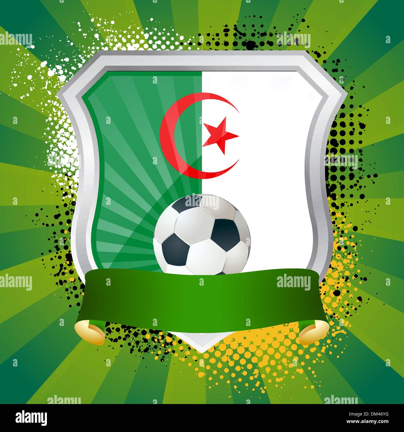 Football algeria flag Stock Vector Images - Alamy