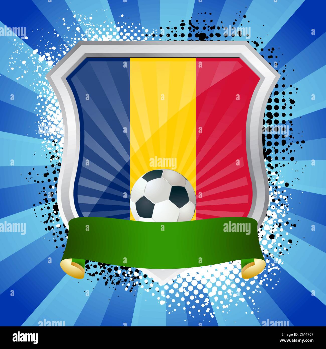 Shield with flag of Chad Stock Vector Image & Art - Alamy