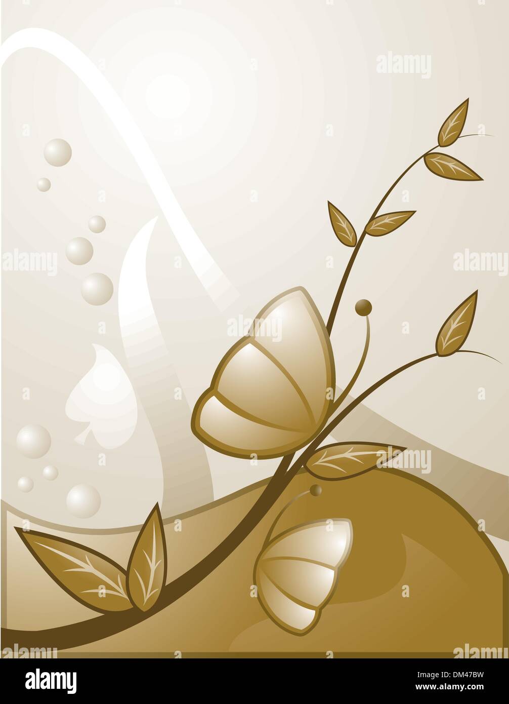 gold butterfly background Stock Vector Image & Art - Alamy