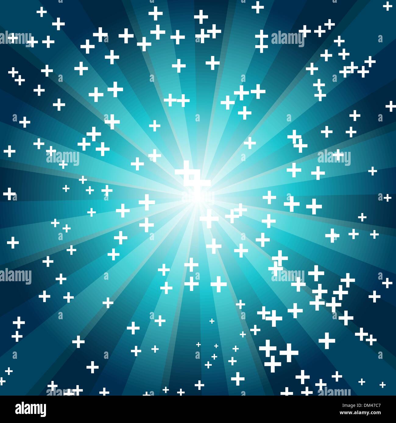 Abstract blue cross Stock Vector Images - Alamy