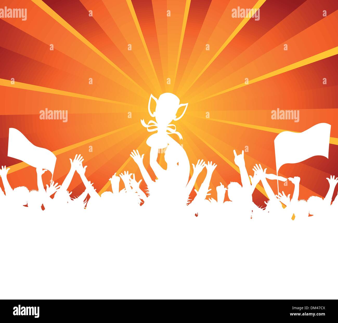 Crowd cheering football Stock Vector Images - Alamy