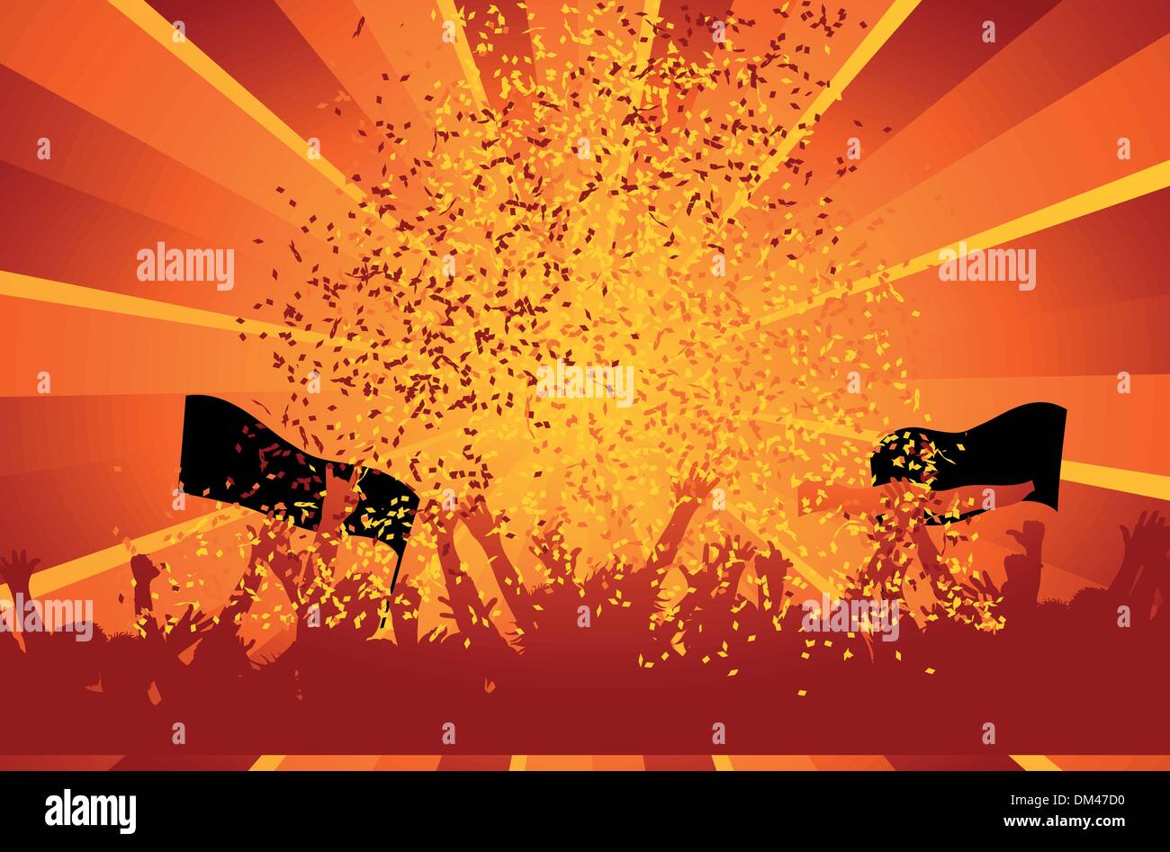 Cheering vector vectors hi-res stock photography and images - Alamy