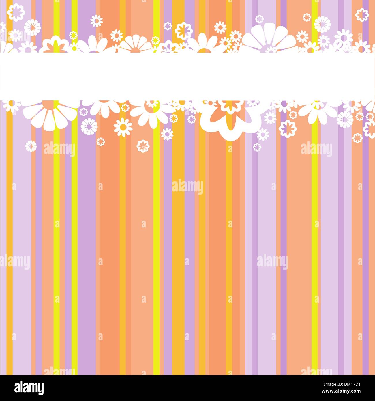 White flowers on yellow Stock Vector Images - Alamy