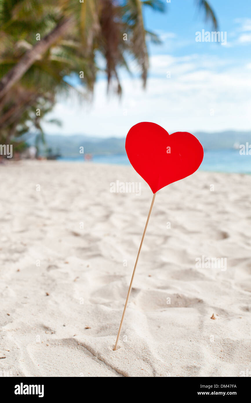 Red Heart In The Sand