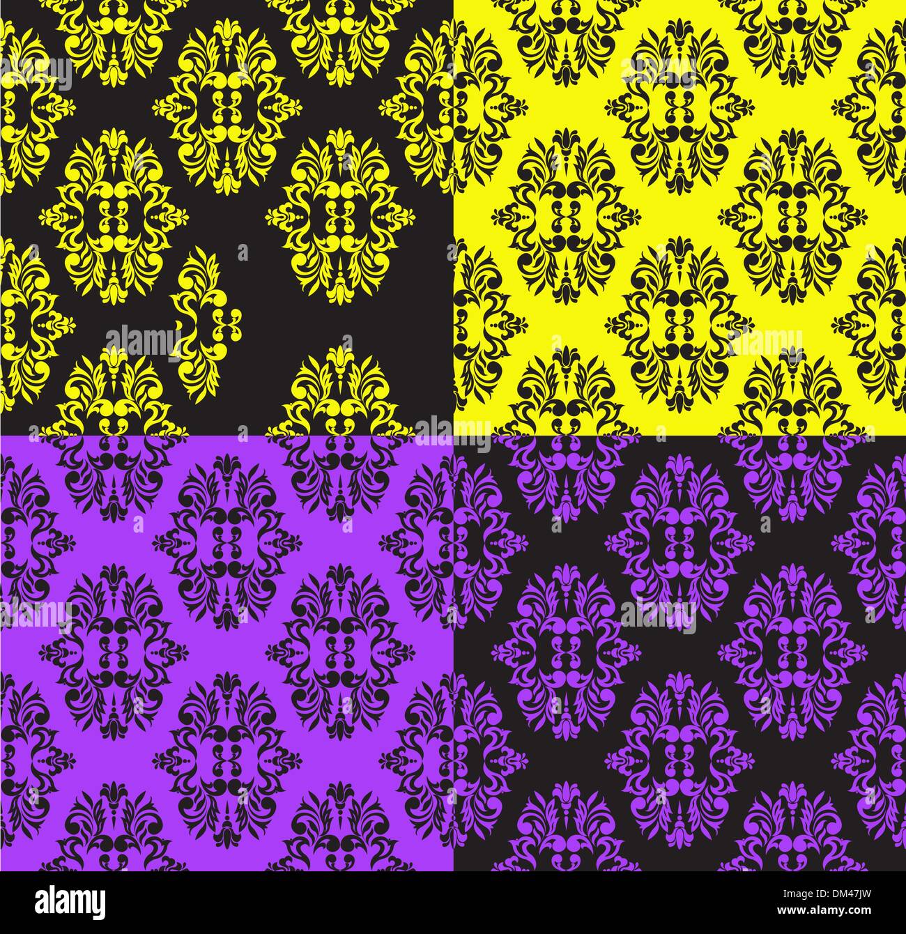 Seamless baroque patterns hi-res stock photography and images - Alamy