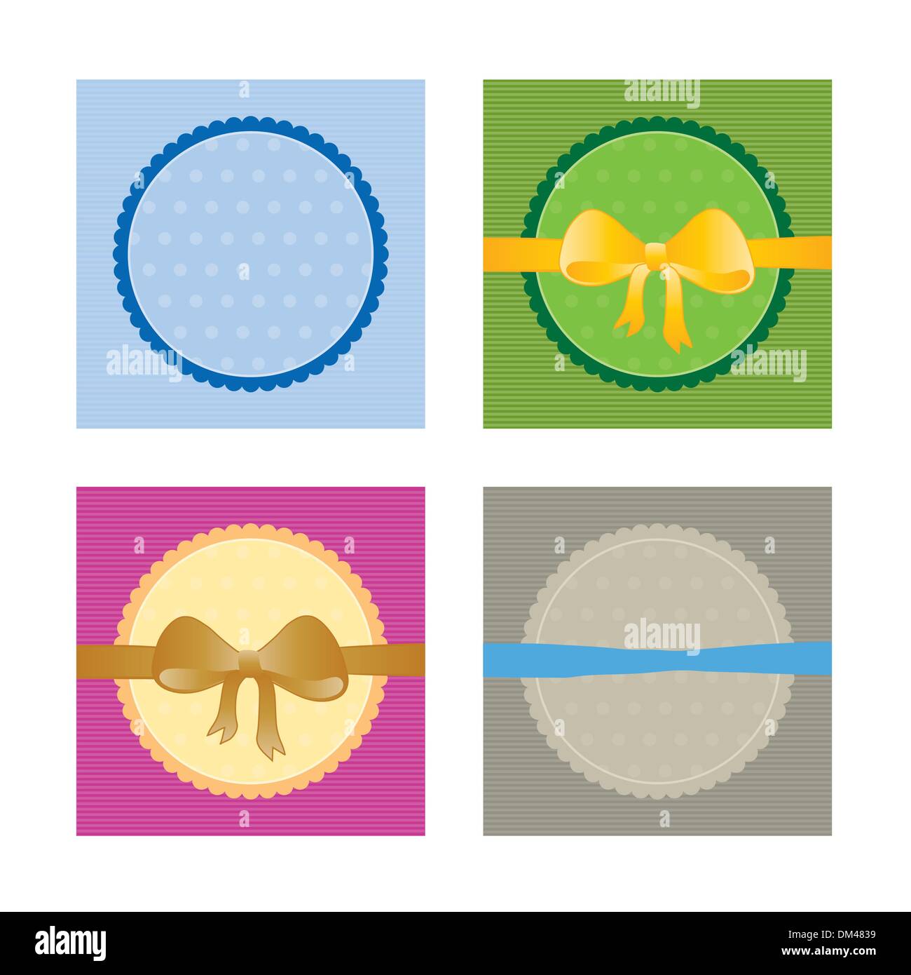 Gift wrapping detail Stock Vector Images - Alamy