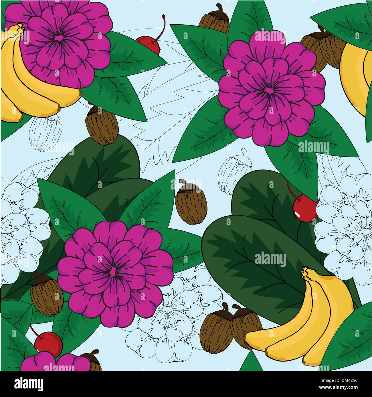 seamless floral design Stock Vector Image & Art - Alamy