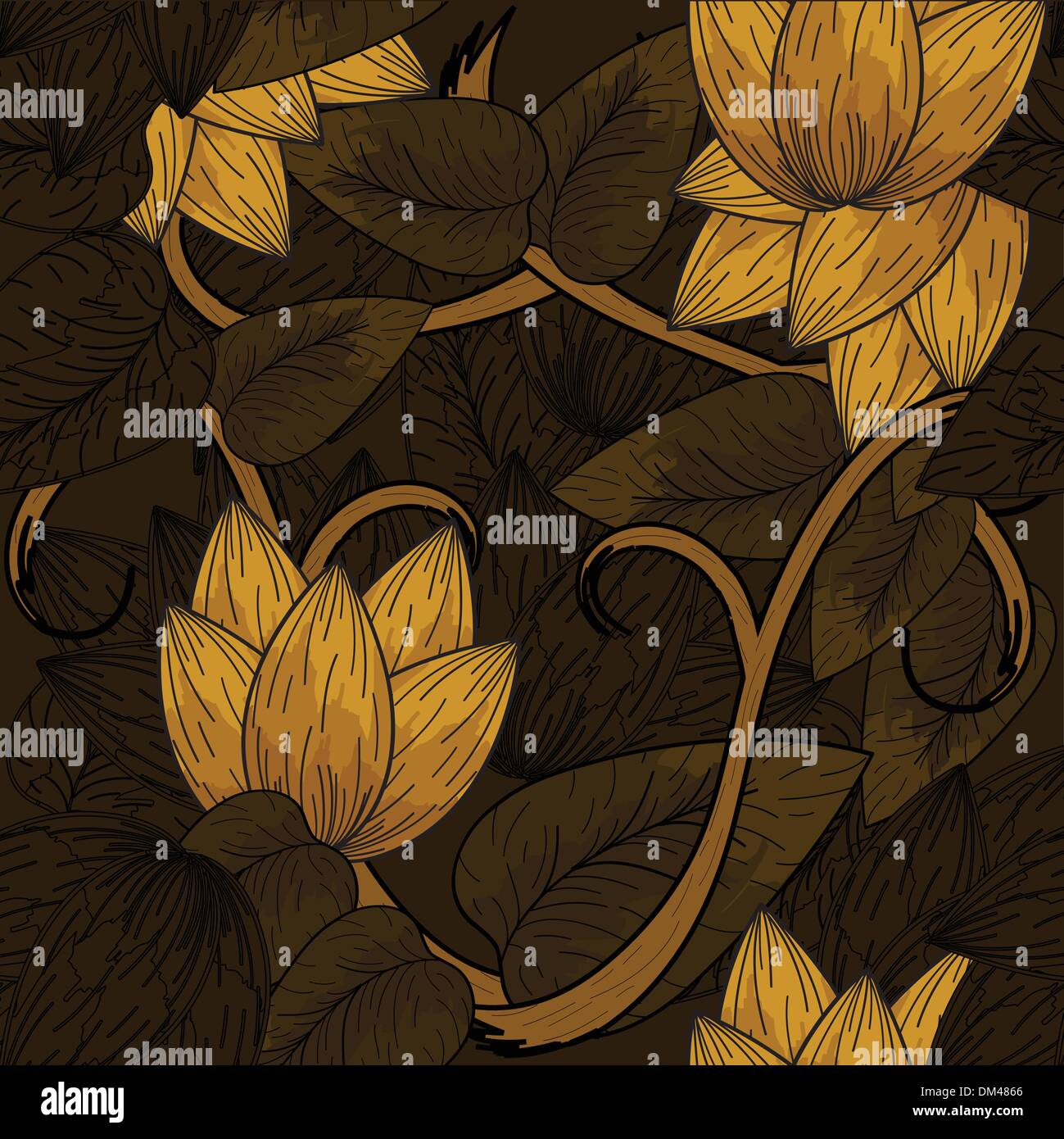 seamless floral design Stock Vector Image & Art - Alamy