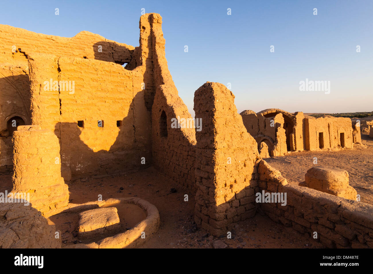 Remains of a Coptic basilica at the Bagawat necropolis, Kharga oasis ...