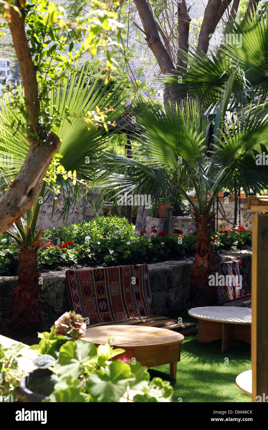 Table under trees hi-res stock photography and images - Alamy