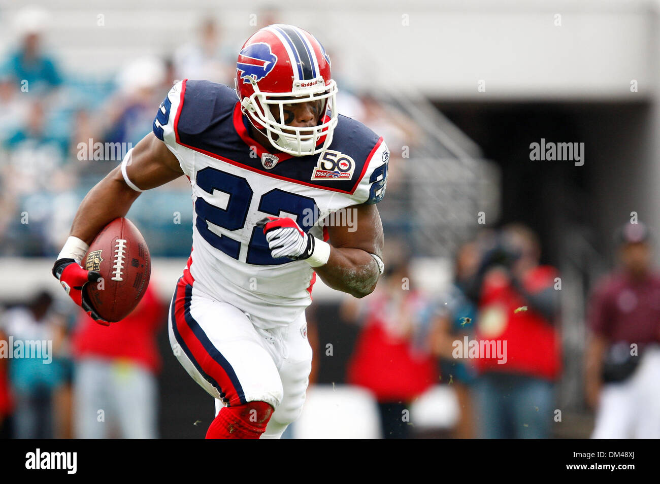 Buffalo Bills Fred Jackson (22) rushing in this NFL football game ...