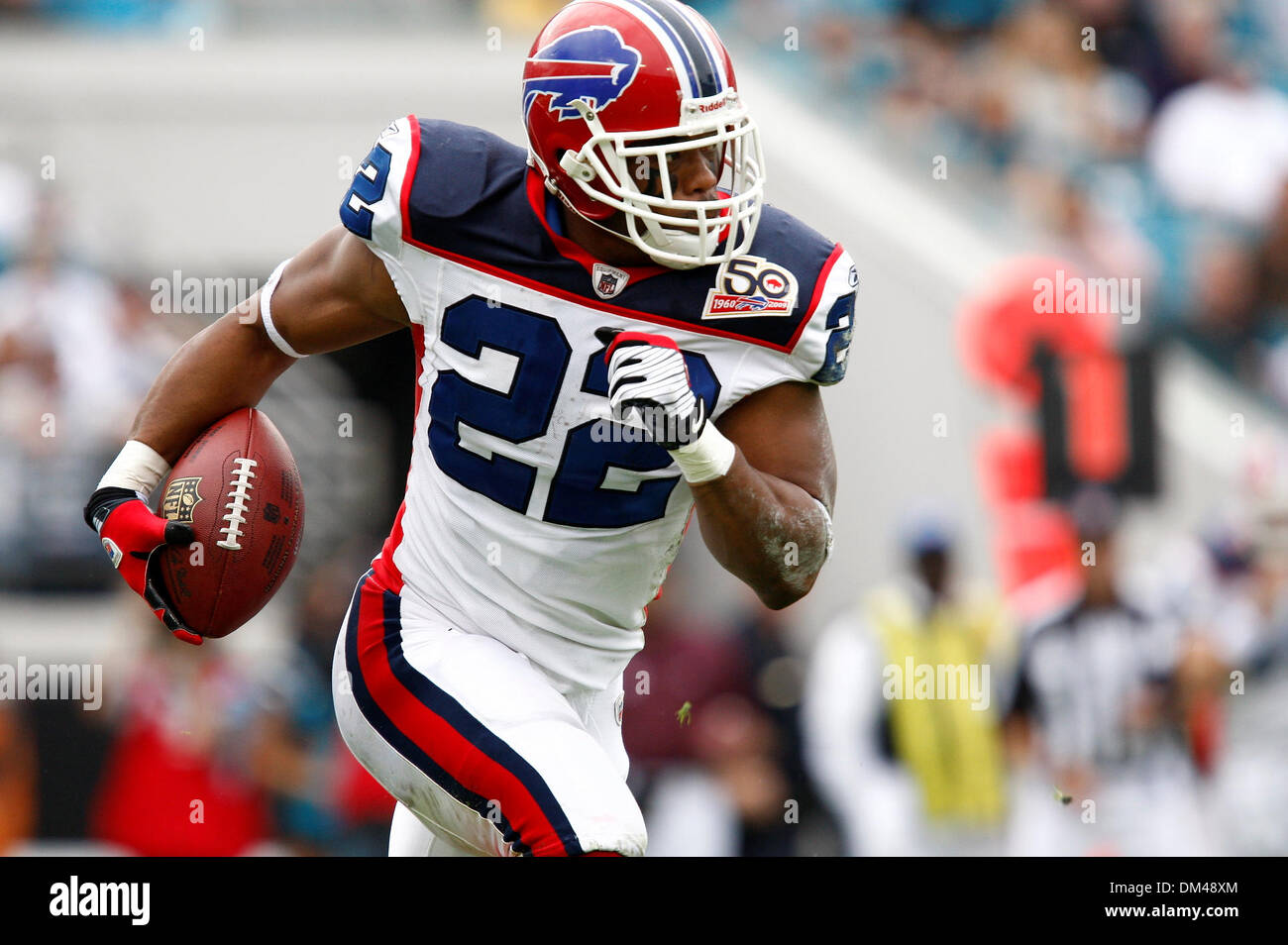 Buffalo Bills Fred Jackson (22) rushing in this NFL football game ...