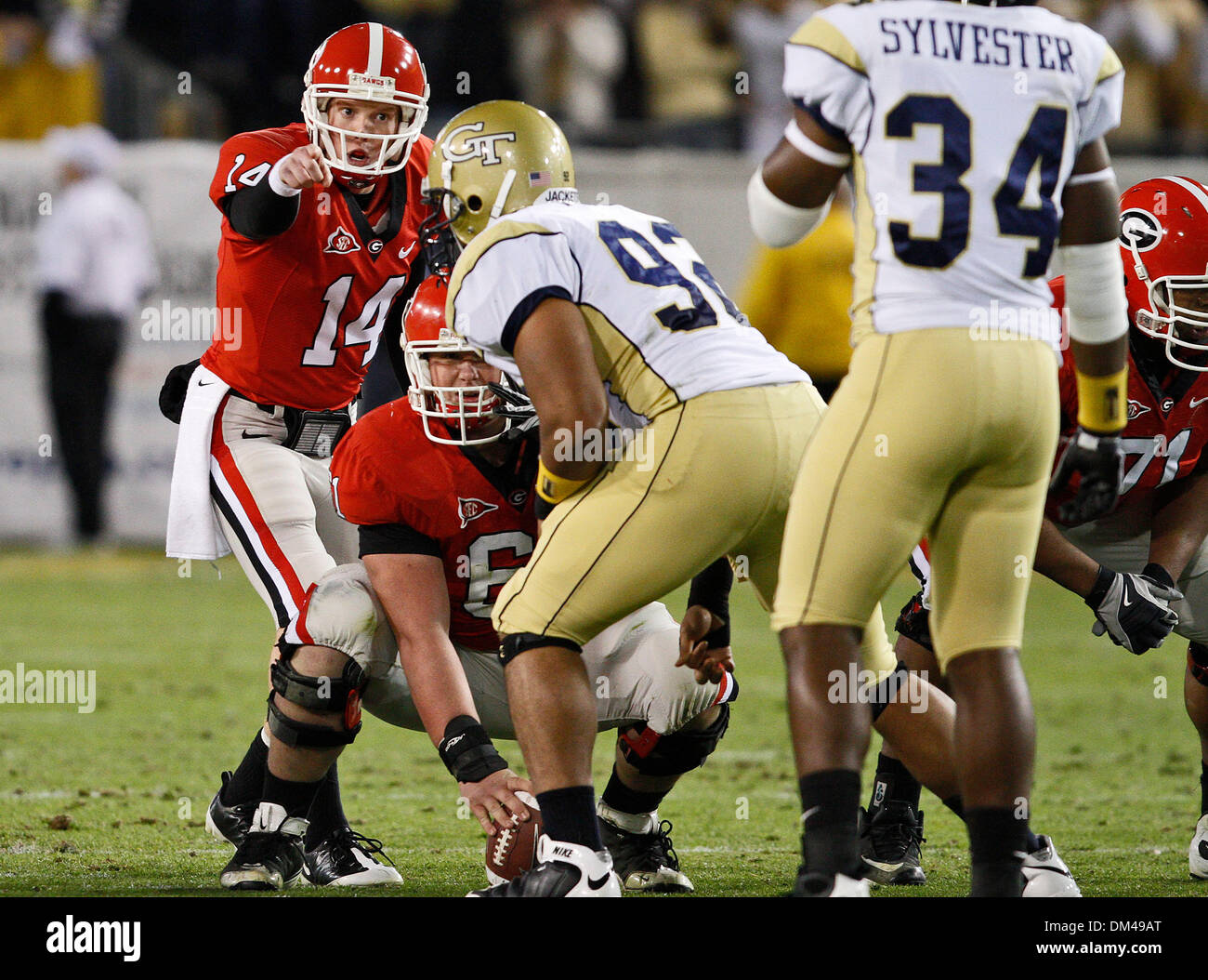Georgia quarterback joe cox 14 hi-res stock photography and images - Alamy