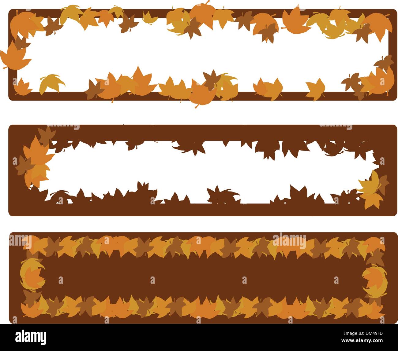 autumn leaves banner Stock Vector Image & Art - Alamy