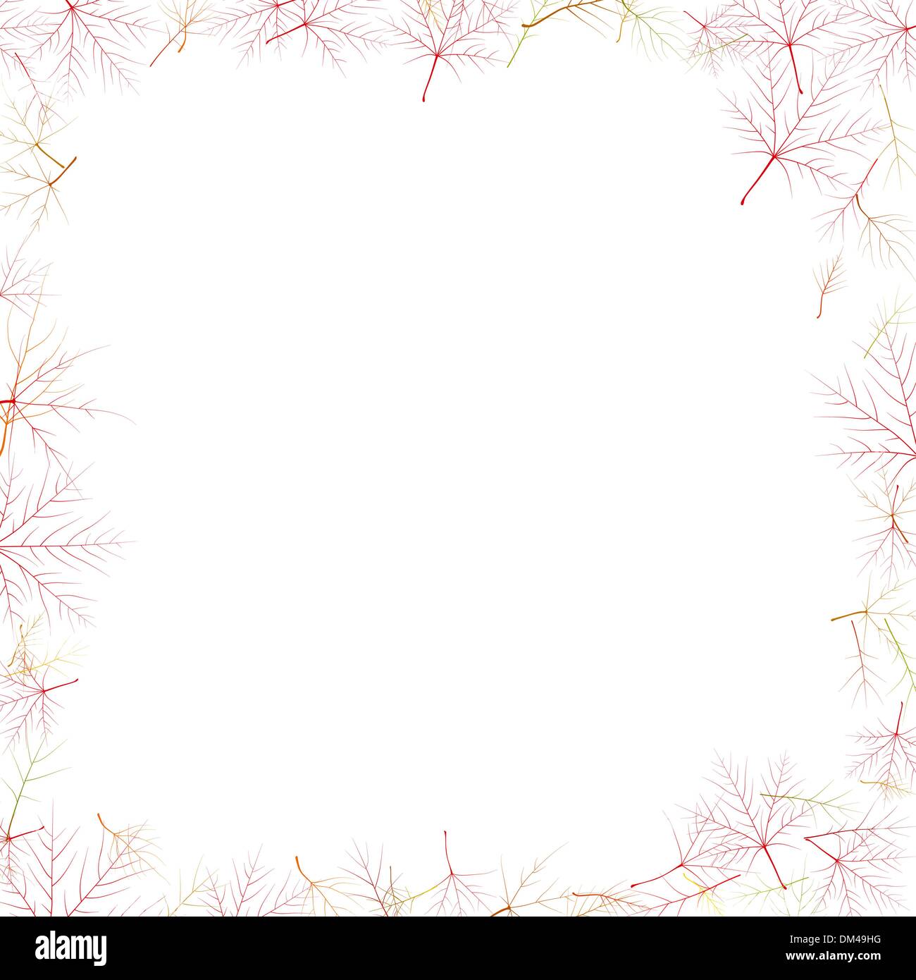 Leaves frame background hi-res stock photography and images - Alamy