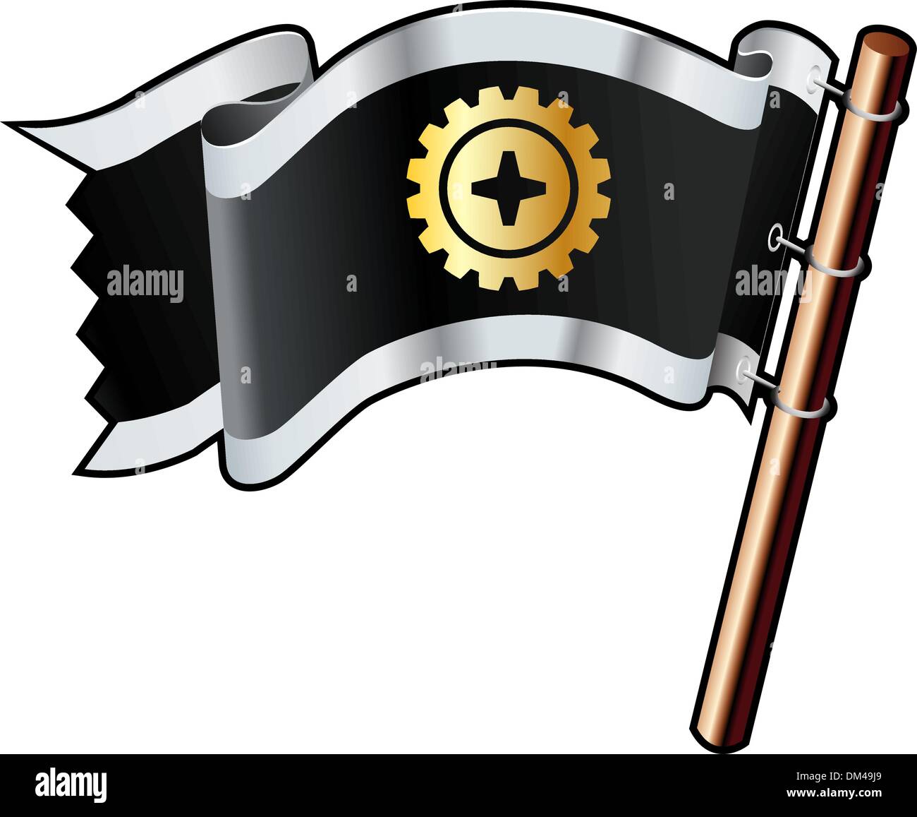 Gear cogwheel symbol on Stock Vector Images - Alamy