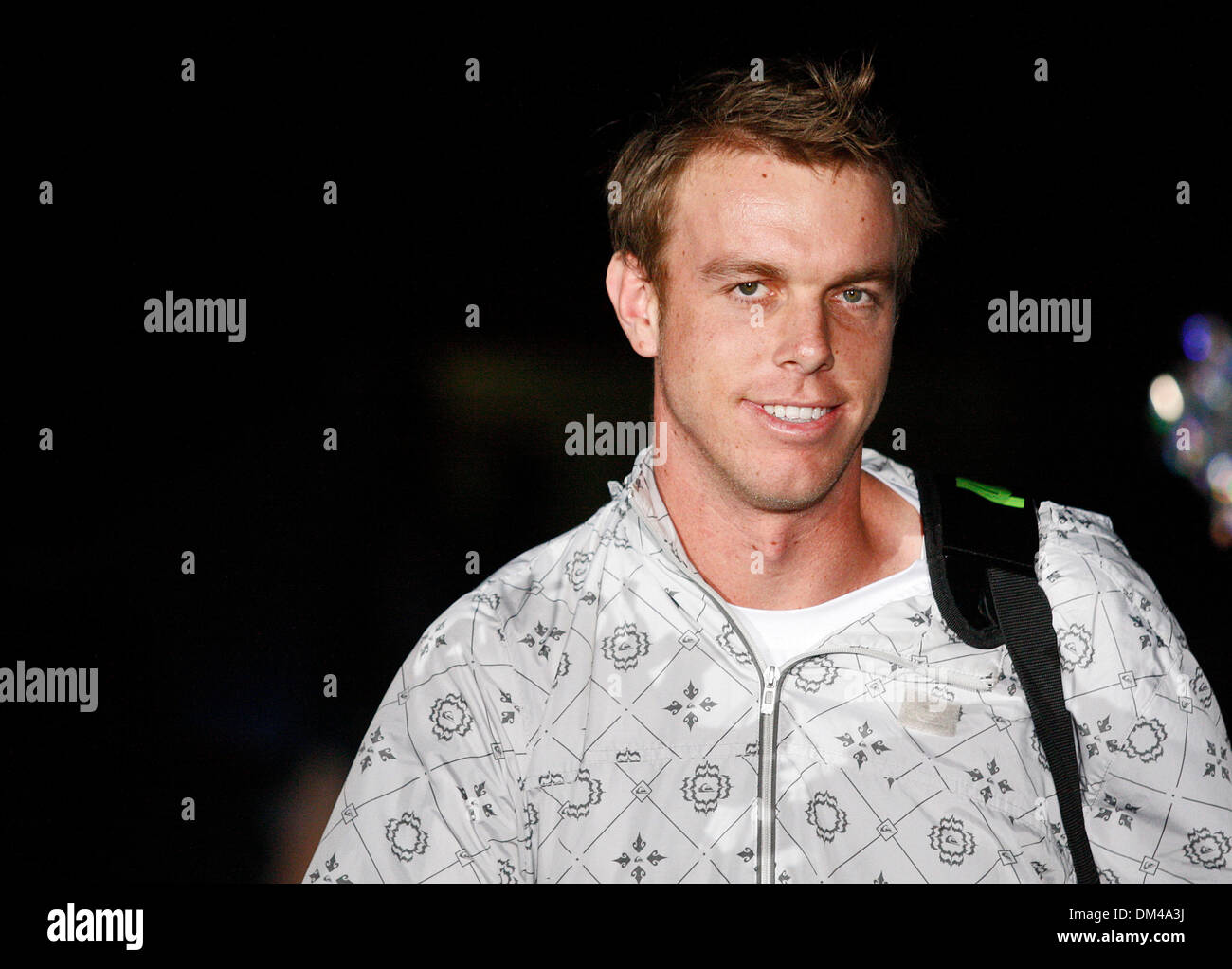 Sam Querry walks in under the spot light during introductions at Rock n ...