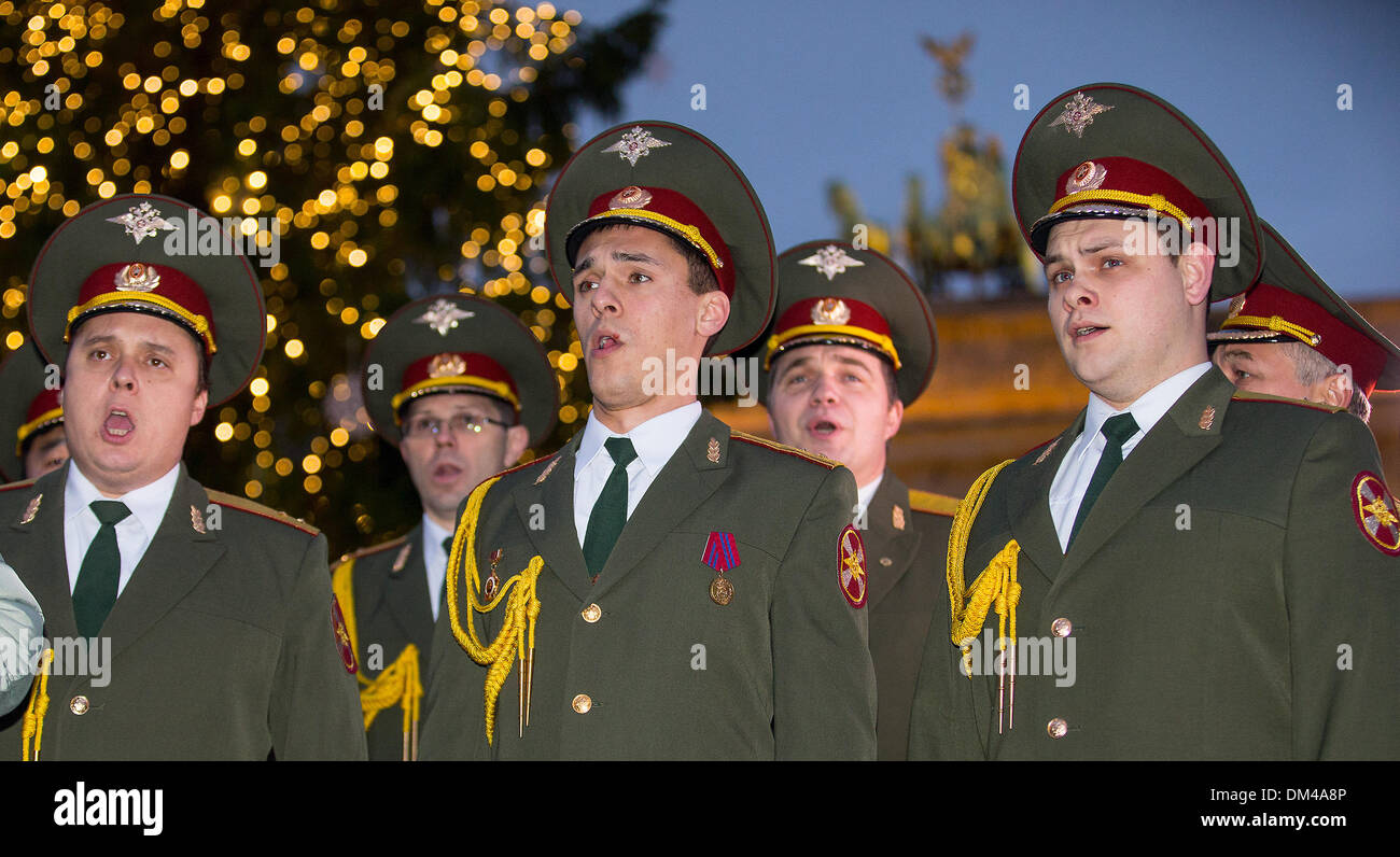 Berlin, Germany. 11th Dec, 2013. The Red Army Choir sings Advent carols ...