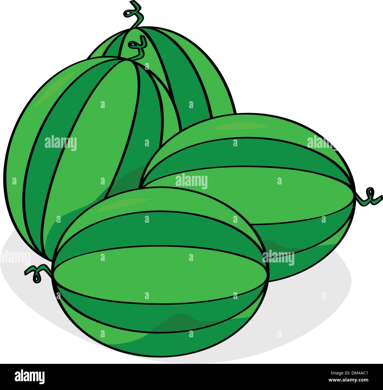 Watermelons cartoon Stock Vector Images - Alamy