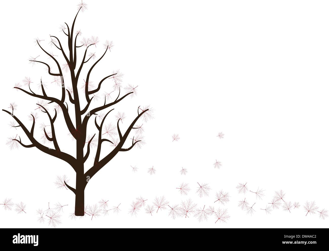 Golden autumn forest maple tree Stock Vector Images - Alamy