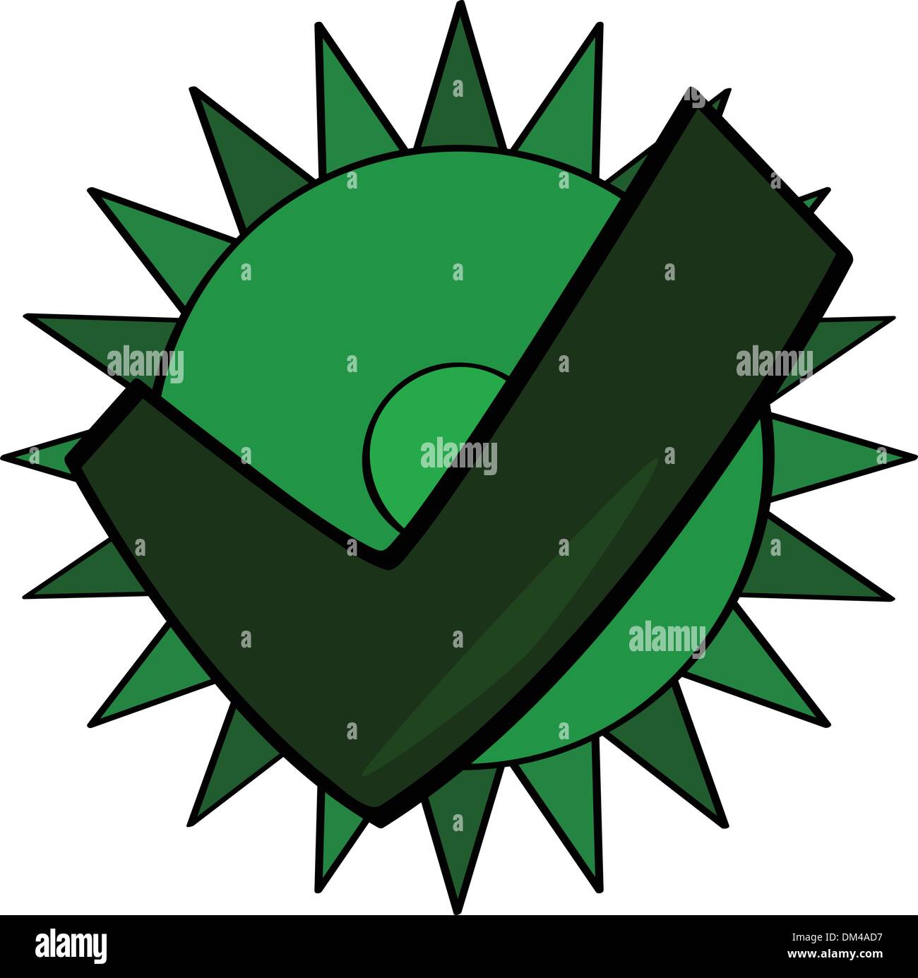 Approved green Stock Vector Images - Alamy