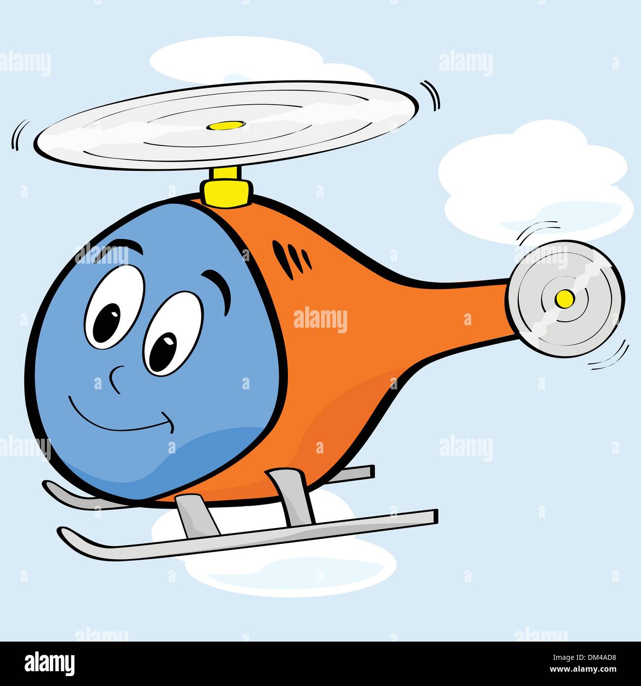Helicopter cartoon hi-res stock photography and images - Alamy