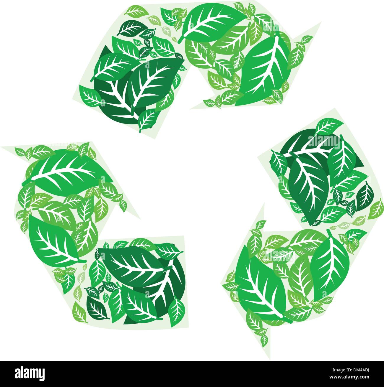 Recycling symbol with leaves hi-res stock photography and images - Alamy