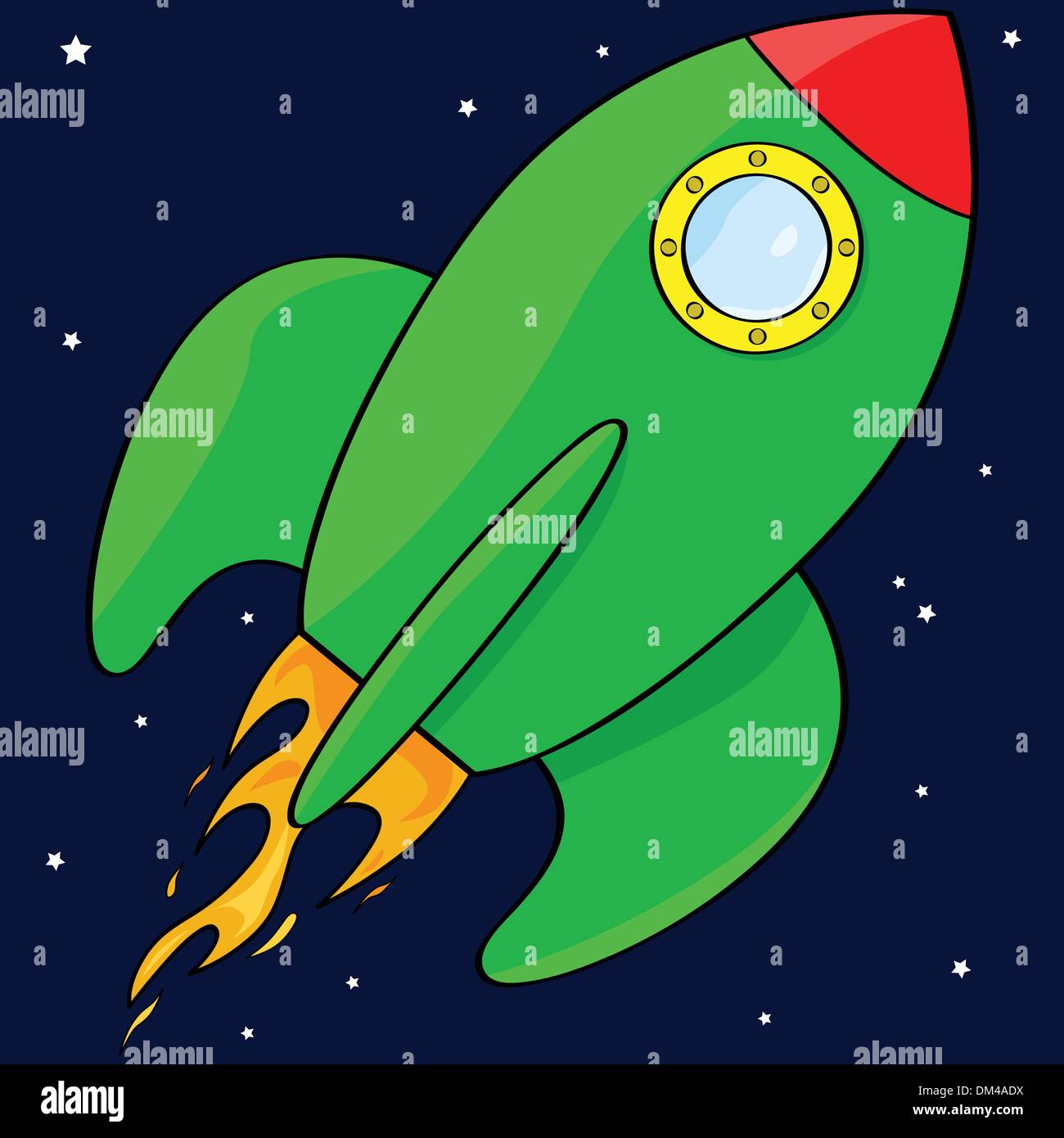 Cartoon rocket ship Stock Vector Image & Art - Alamy